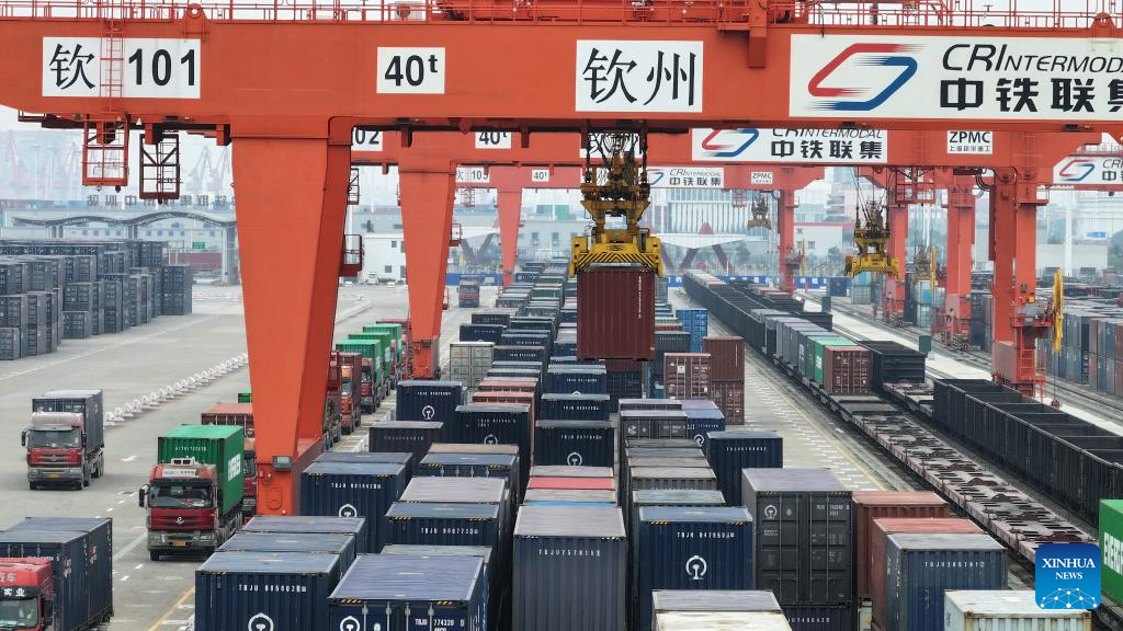New Int'l Land-Sea Trade Corridor sees increase in rail-sea cargo ...