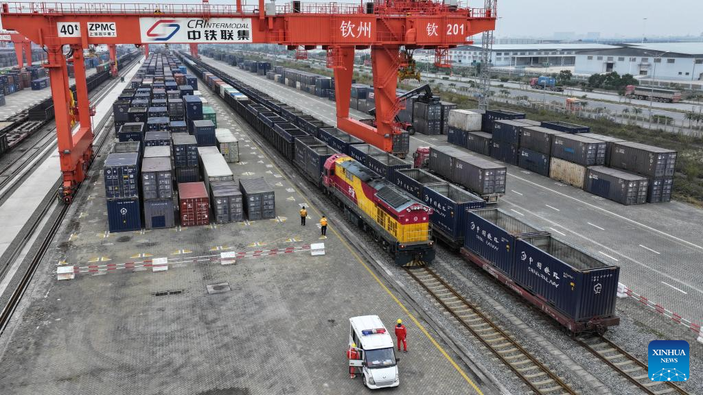 New Int'l Land-Sea Trade Corridor sees increase in rail-sea cargo ...