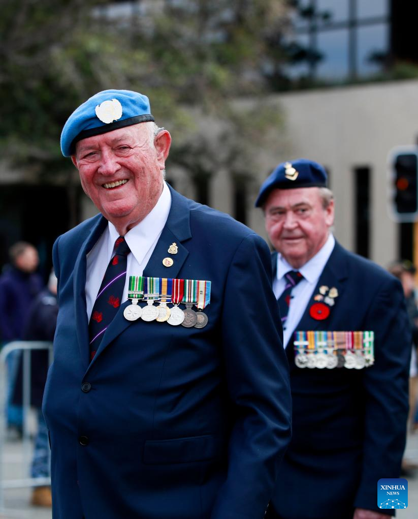 Anzac Day parade held in Perth, Australia-Xinhua