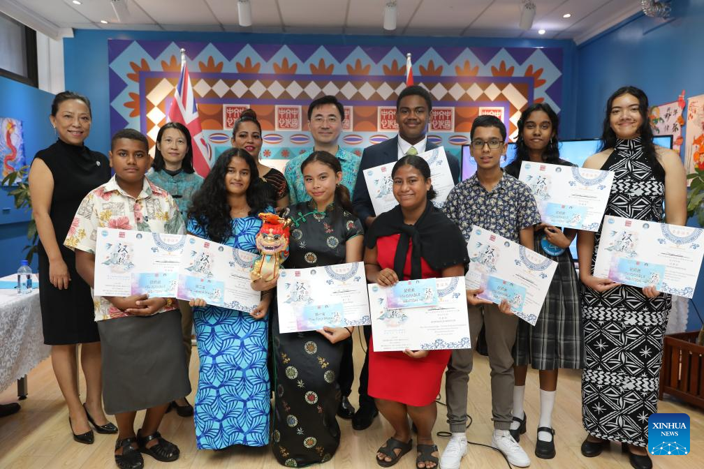 Fiji high school students compete Chinese proficiency-Xinhua