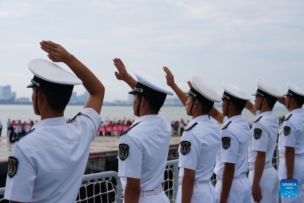 Chinese navy vessels return following ocean-going training, overseas ...
