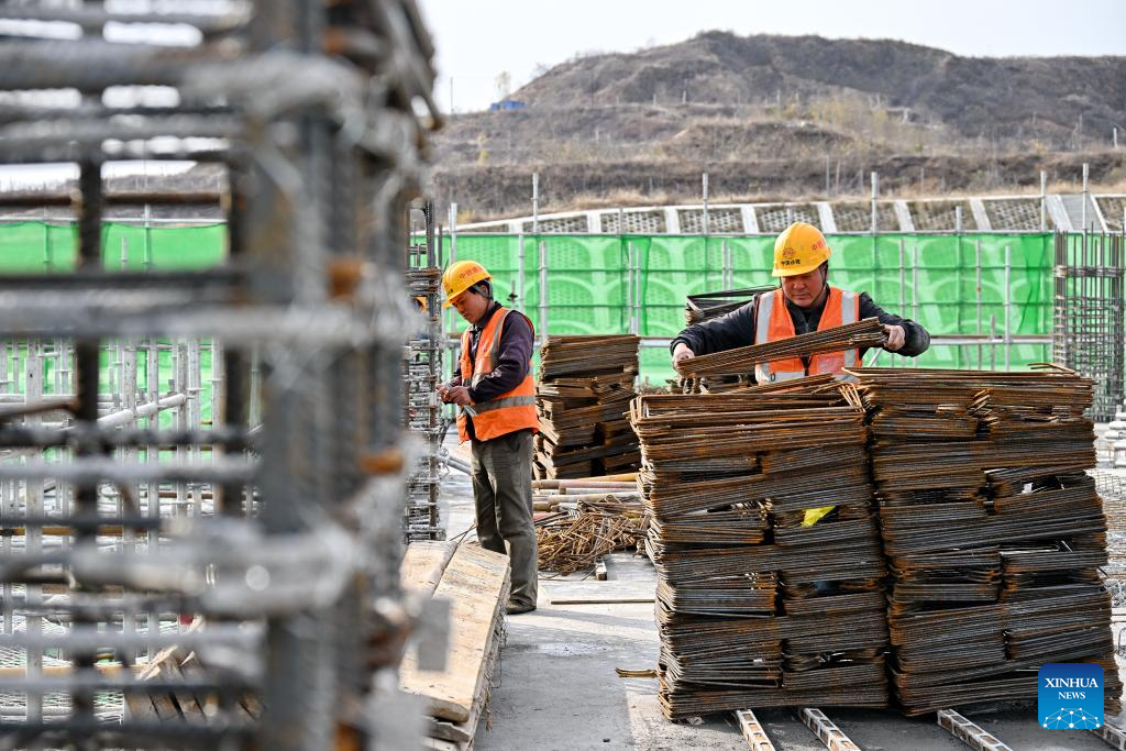 Main structure of Fuping Railway Station capped in Hebei, N China-Xinhua