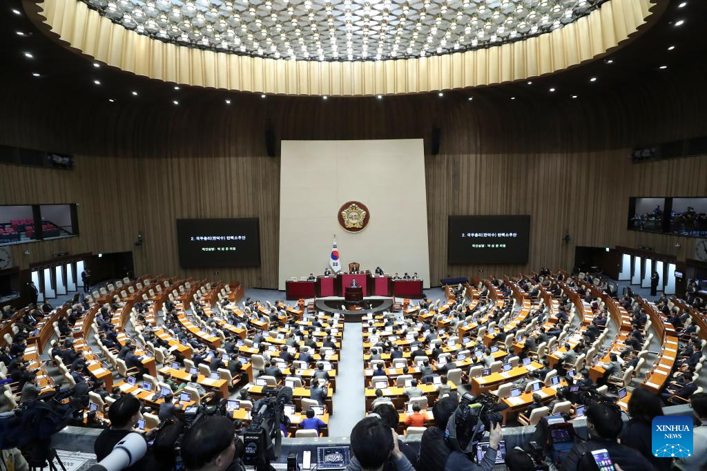 S. Korea's parliament votes to impeach acting president-Xinhua