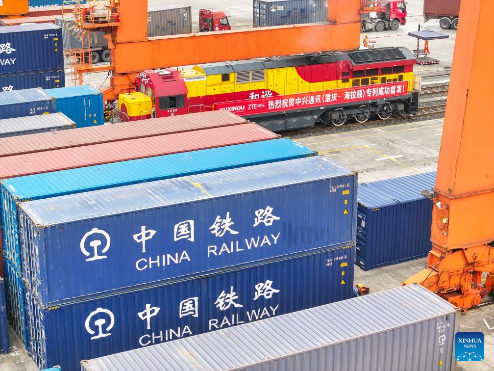 New freight train route links China's Chongqing with Afghanistan-Xinhua