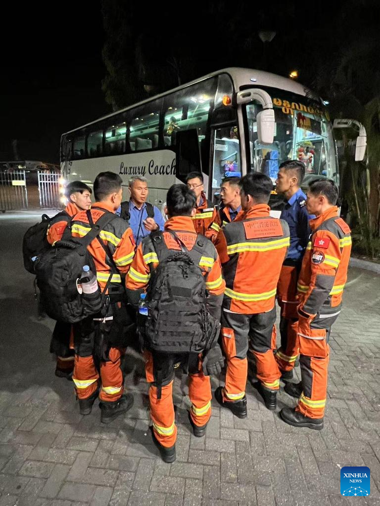 HKSAR gov't rescue team arrives in Myanmar to assist in search, rescue ...