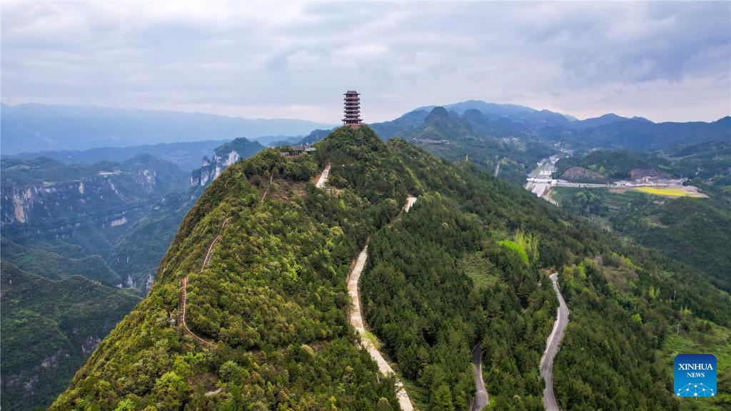 Scenery of Yunyang Geopark in China's Chongqing-Xinhua