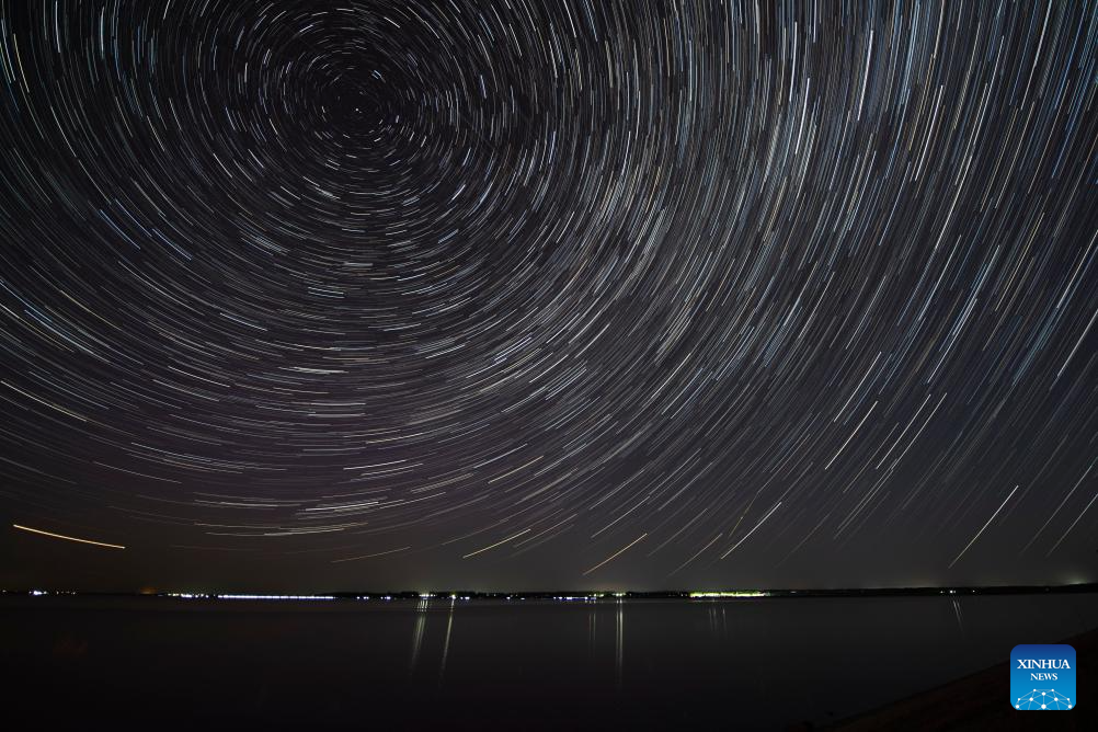View of night sky in Heilongjiang, NE China-Xinhua