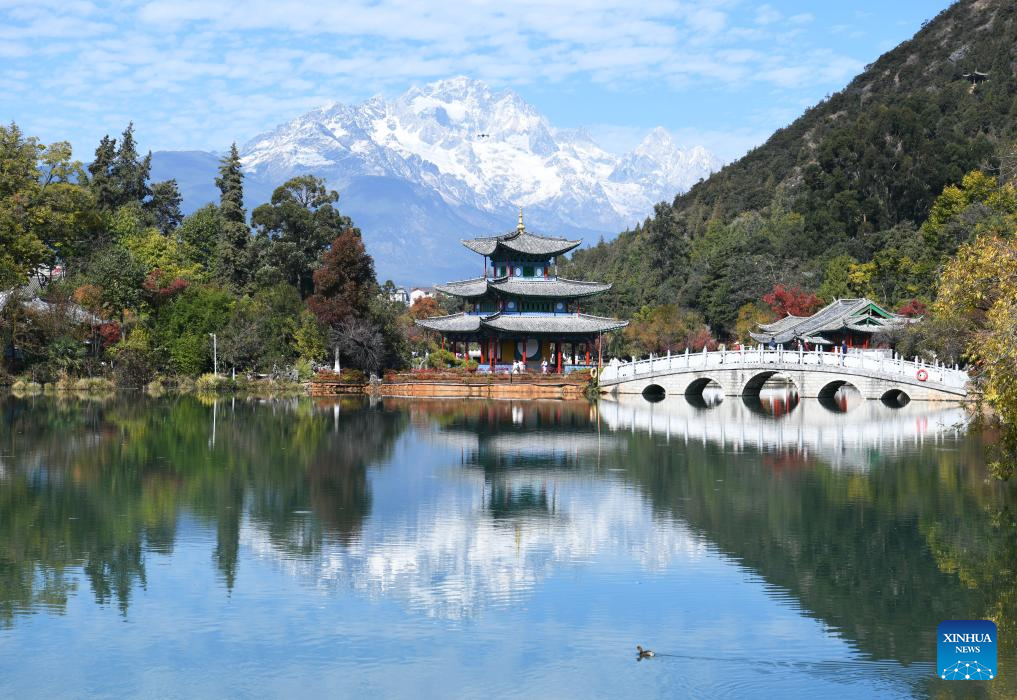 Scenery of Yulong Snow Mountain in Lijiang, China's Yunnan-Xinhua
