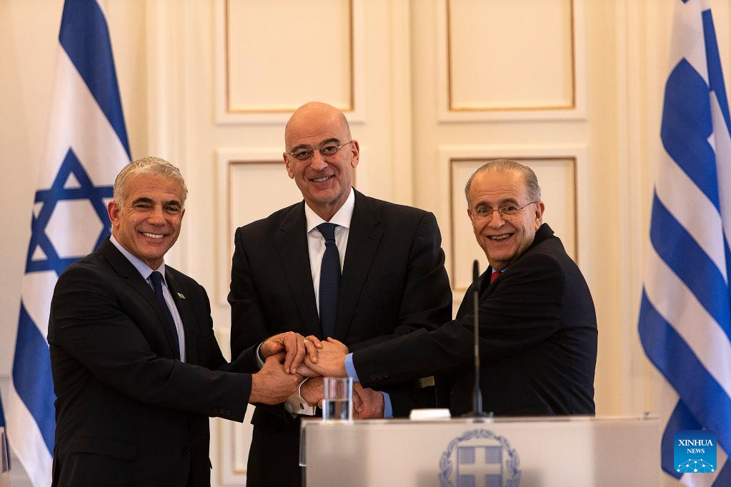 Greece, Cyprus, Israel vow to boost energy cooperation-Xinhua
