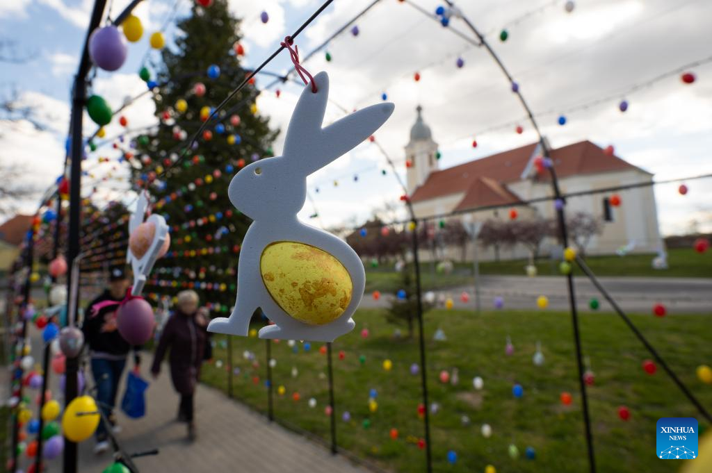 Easter celebrations in Kethely, Hungary-Xinhua