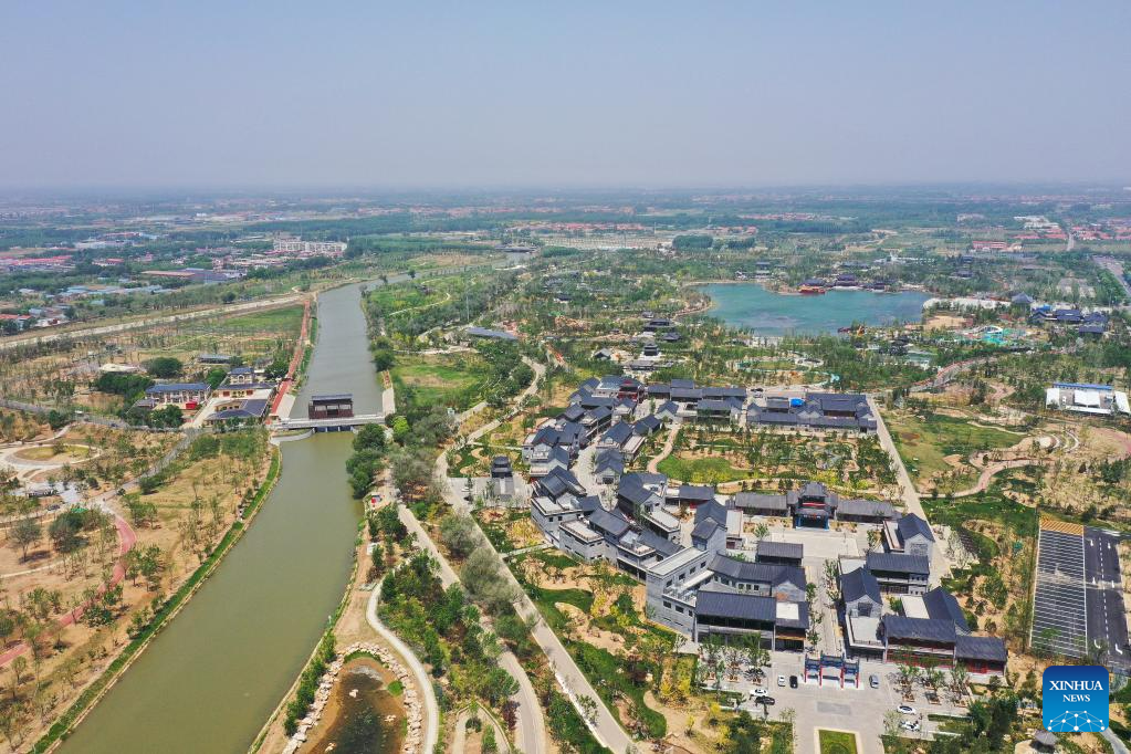 Aerial view of Cangzhou City in N China's Hebei-Xinhua