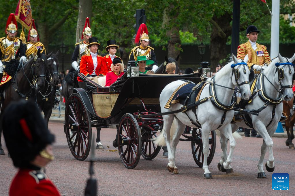 Trooping the Colour parade held in London-Xinhua