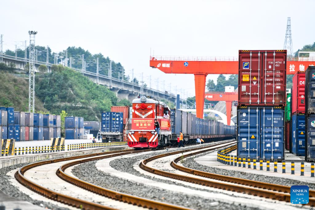 First direct China-Central Asia freight train from Guiyang leaves for ...