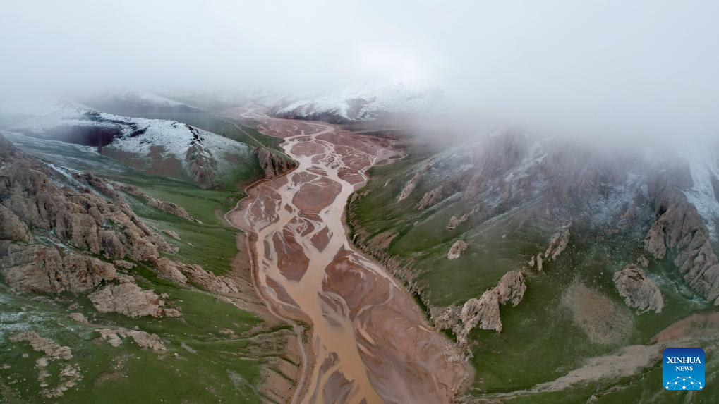 Scenery of source region of Yangtze River in NW China's Qinghai-Xinhua
