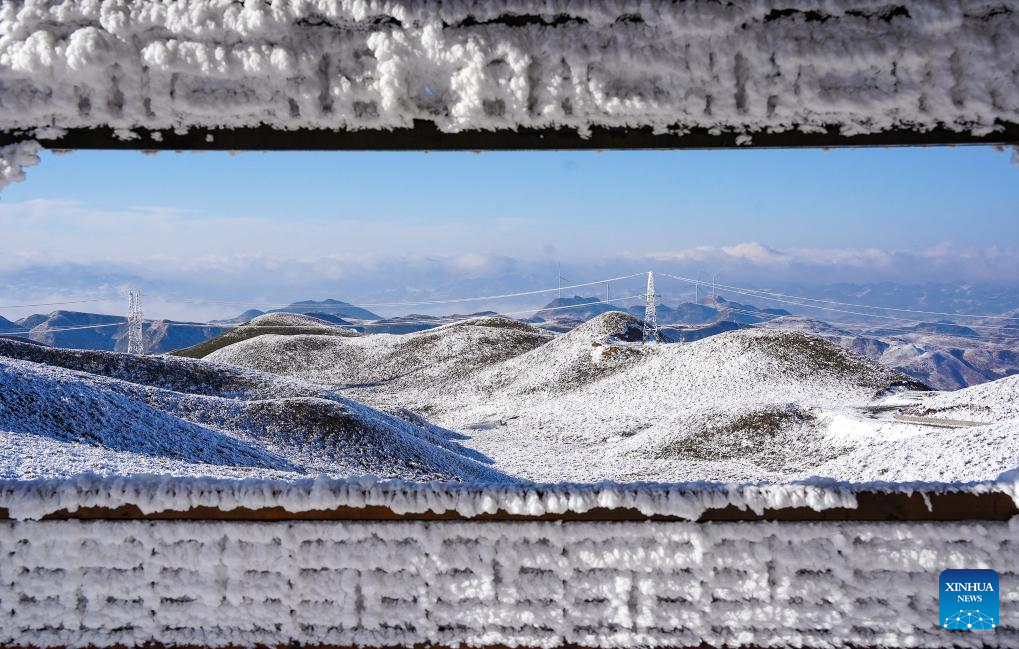 Snow scenery of Hezhang County in China's Guizhou-Xinhua
