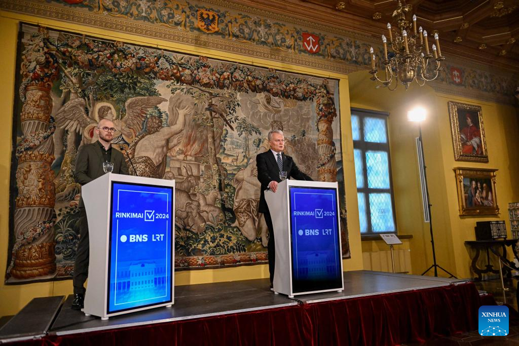 Incumbent President Nauseda wins Lithuania's presidential election -Xinhua