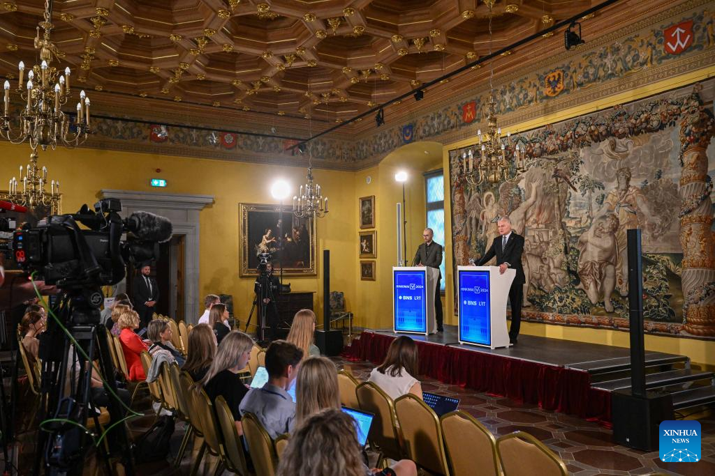 Incumbent President Nauseda wins Lithuania's presidential election -Xinhua