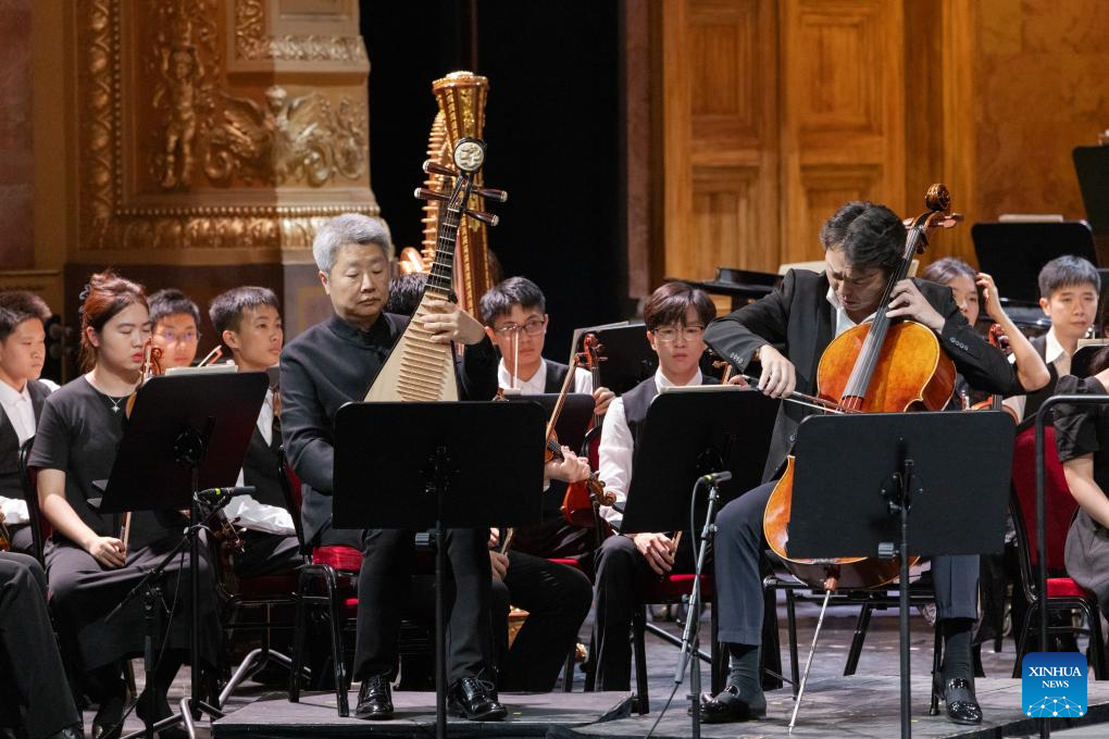 Chinese orchestra holds concert to celebrate China-Hungary relations-Xinhua