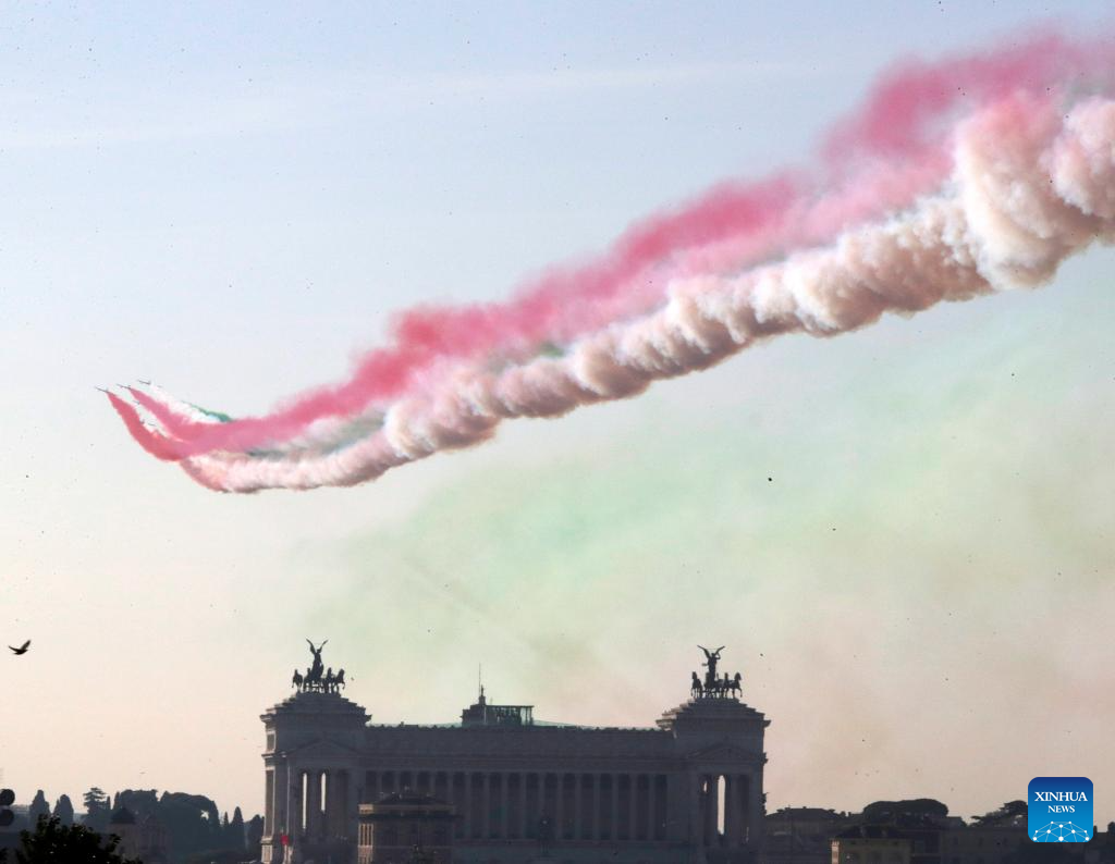 Italian National Unity and Armed Forces Day celebrated in Rome-Xinhua