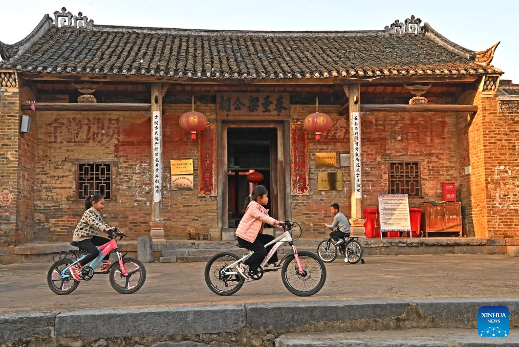 View of Longteng Hamlet in south China's Guangxi-Xinhua