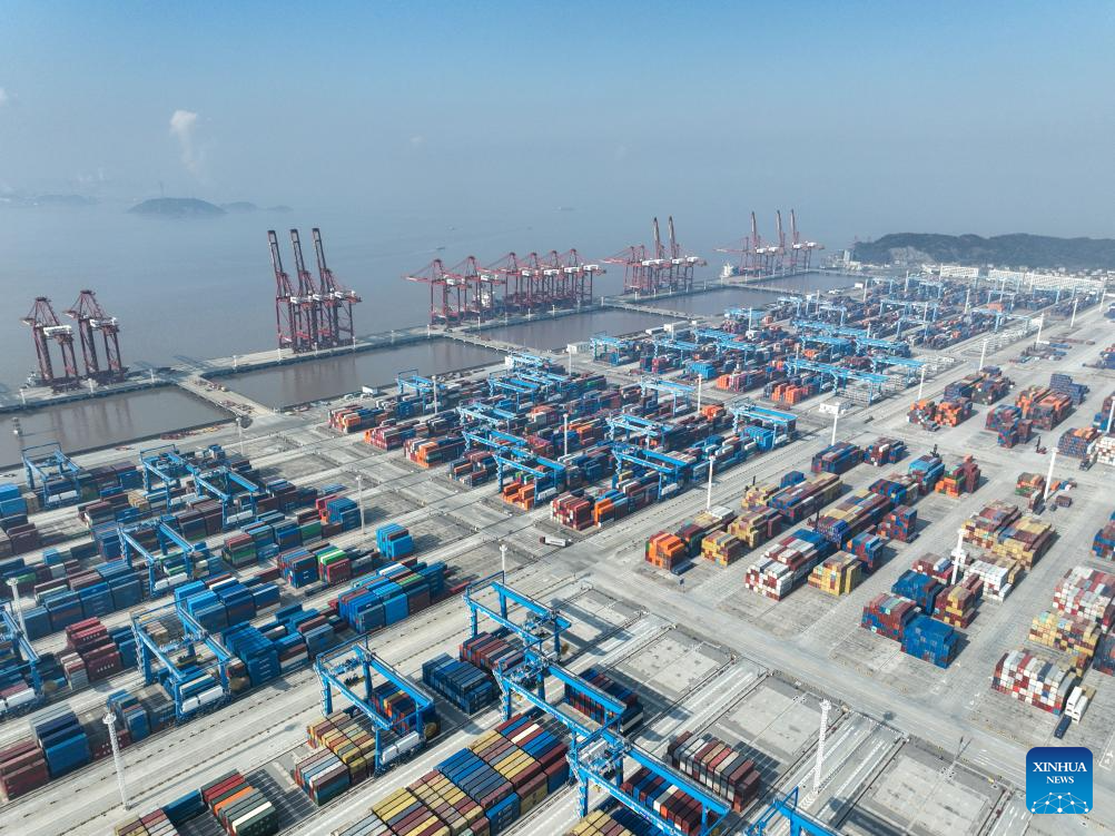 China's major ports busy at beginning of new year-Xinhua