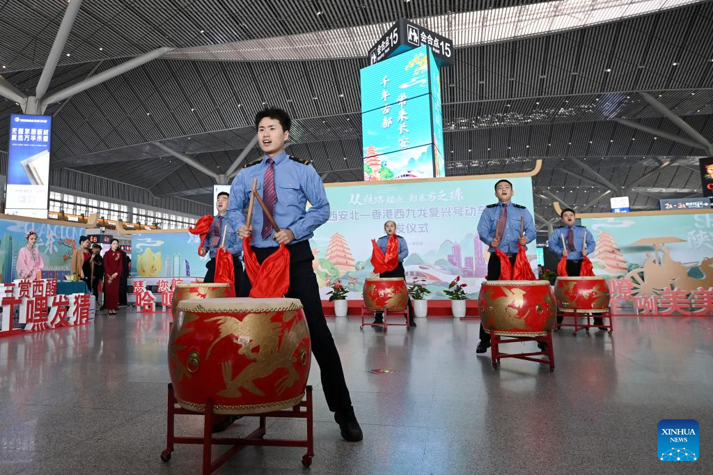 Two direct high-speed rail routes link China's Shaanxi and Hubei with ...