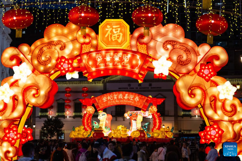 In pics: light installations in celebration of upcoming Spring Festival ...