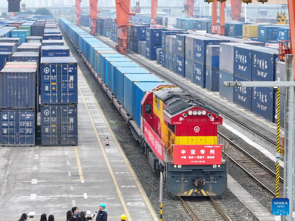 New freight train route links China's Chongqing with Afghanistan-Xinhua