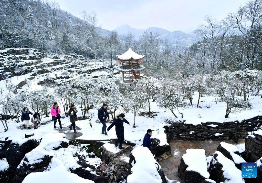 Snow scenery across China-Xinhua