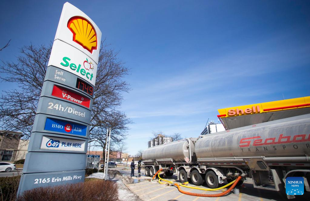 Gas prices hit record highs in Canada-Xinhua