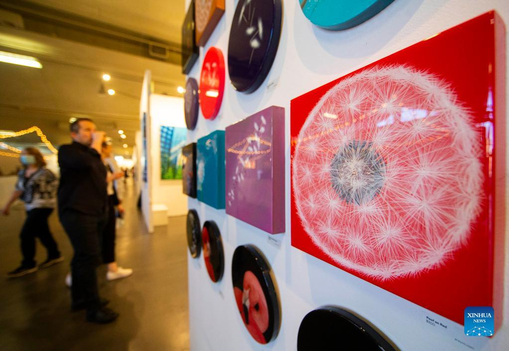 People visit 2022 Artist Project in Toronto, Canada-Xinhua
