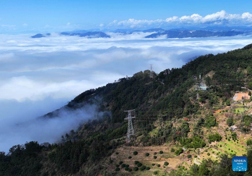 Advection fog on Guling Hill, SE China-Xinhua
