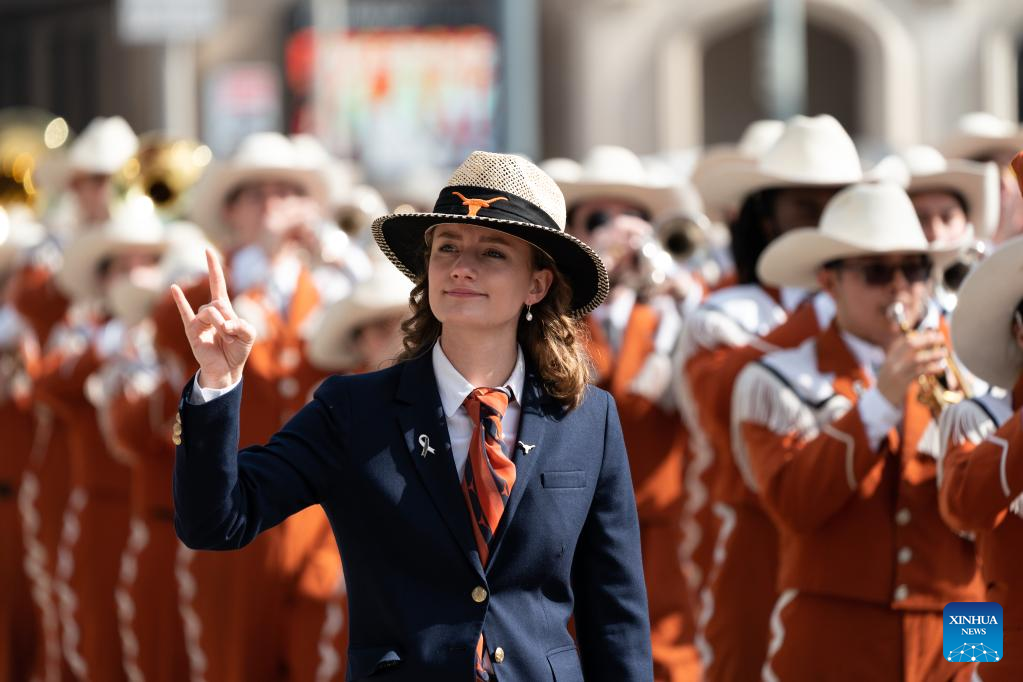 91st Downtown Rodeo Parade held in Texas-Xinhua