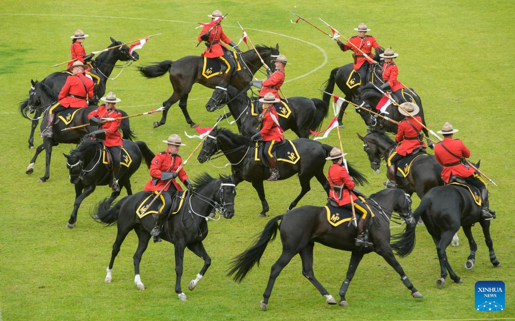 RCMP Musical Ride held in Burnaby, Canada-Xinhua