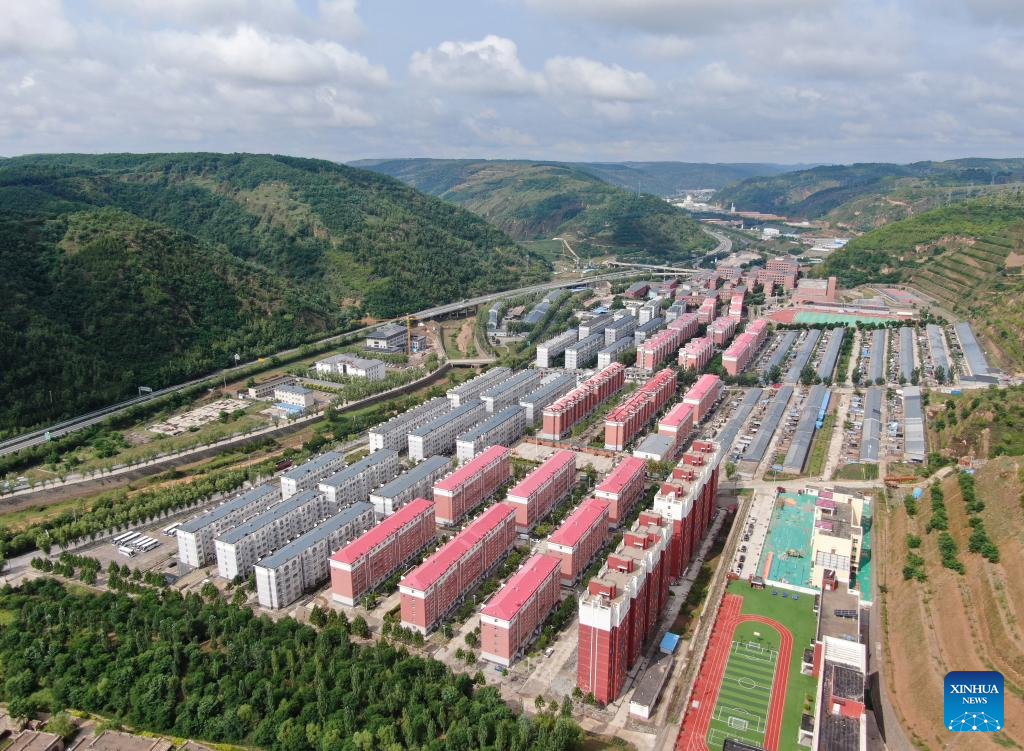 Aerial view of Yan'an City, NW China's Shaanxi Province-Xinhua