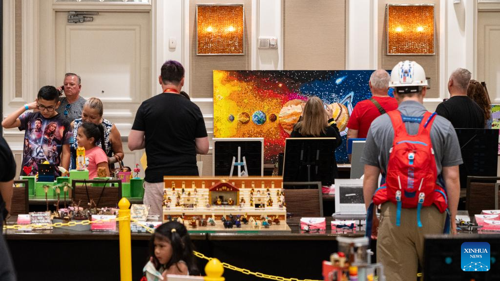"Brick Rodeo" LEGO Fan Exhibition held in Sugar Land, Texas-Xinhua