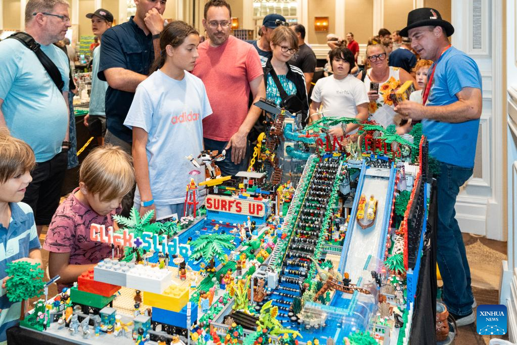 "Brick Rodeo" LEGO Fan Exhibition held in Sugar Land, Texas-Xinhua