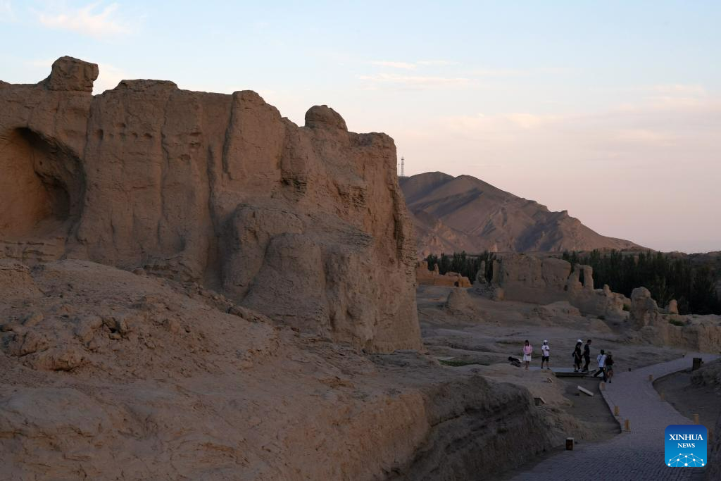 Scenery of Jiaohe ancient city in Turpan, NW China-Xinhua
