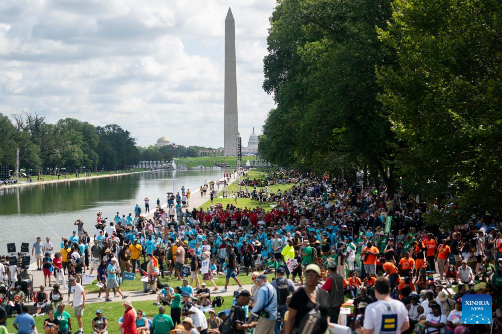 Feature: Thousands gather in U.S. capital to mark 60th anniversary of ...