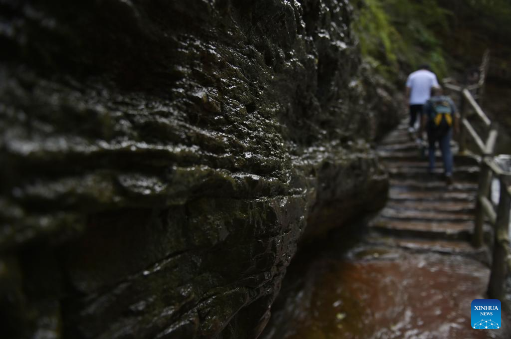 Scenery of Taihang Grand Canyon in China's Henan-Xinhua