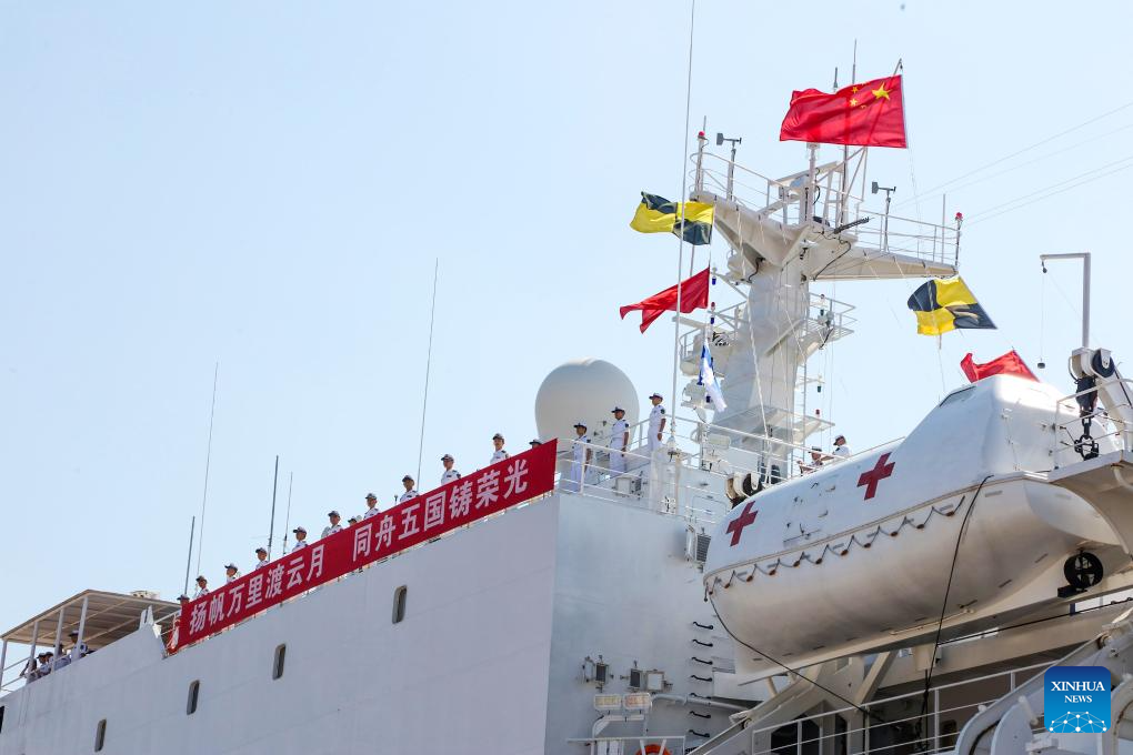 Chinese hospital ship returns home following humanitarian mission-Xinhua