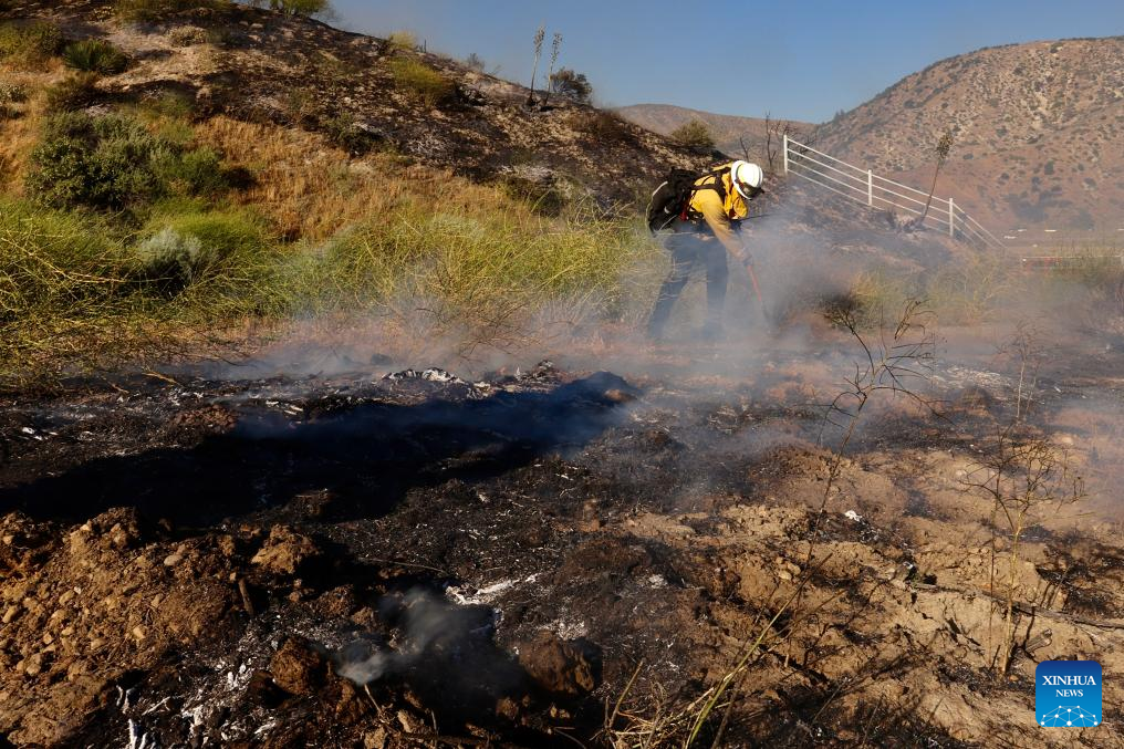 Wildfire forces 1,200 people to evacuate in U.S. Southern California-Xinhua