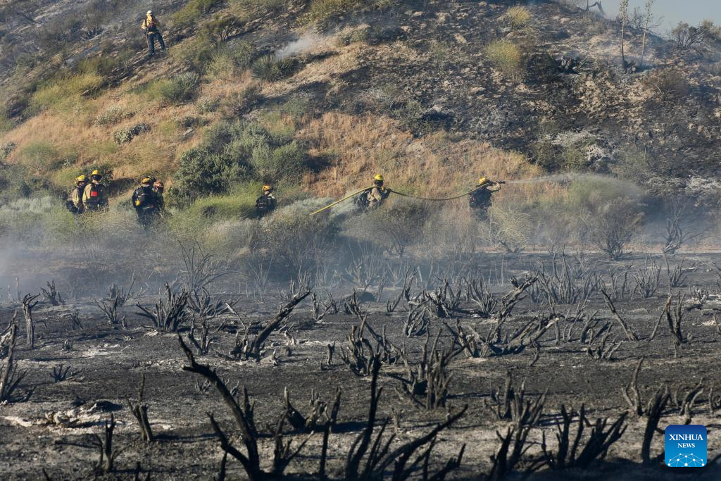Wildfire forces 1,200 people to evacuate in U.S. Southern California-Xinhua