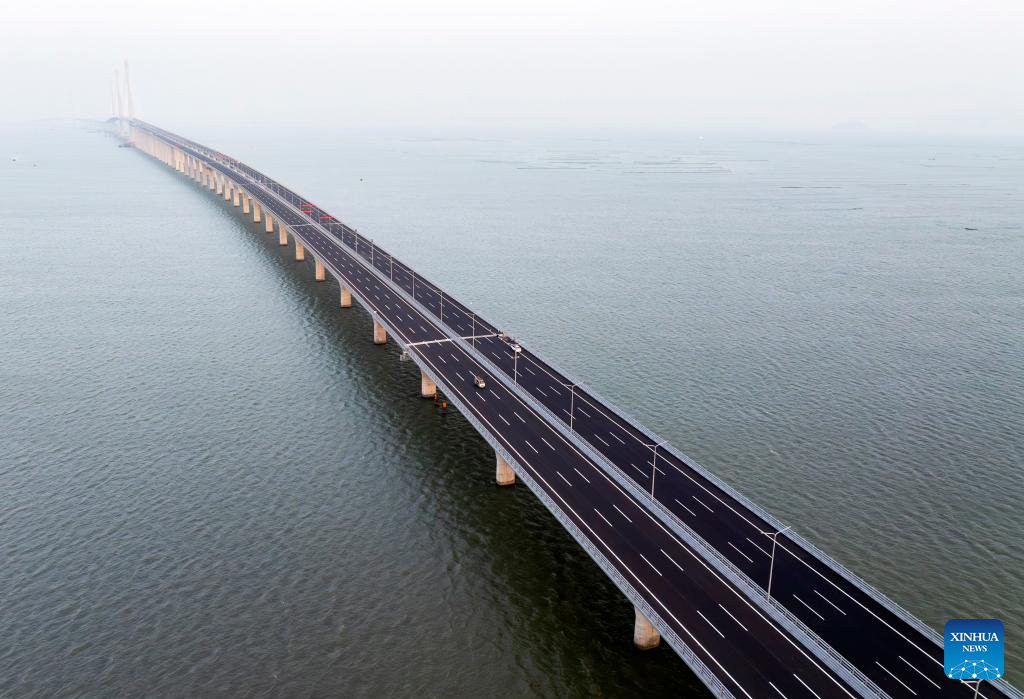 Huangmao Sea Channel Bridge in Guangdong to open to traffic in December ...
