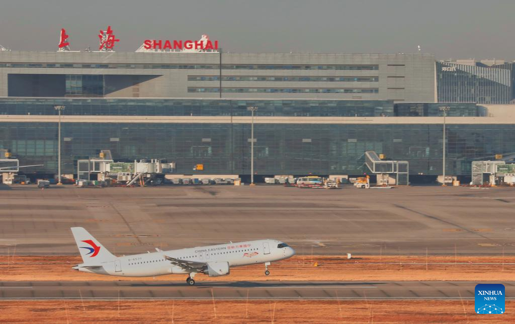 China's homegrown C919 aircraft begins regular Shanghai-Hong Kong ...