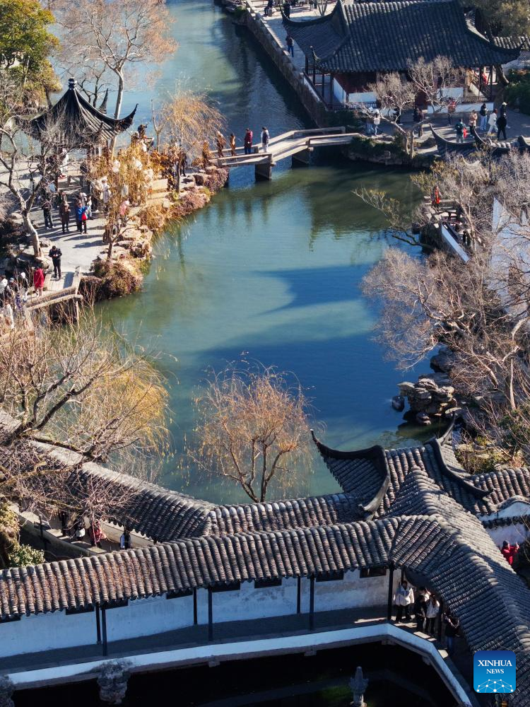 Tourists visit Humble Administrator's Garden in Suzhou, E China-Xinhua