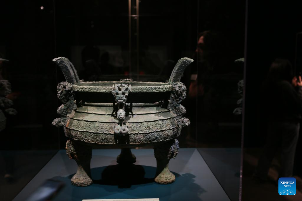 Ritual bronzes from ancient China on display in New York City-Xinhua