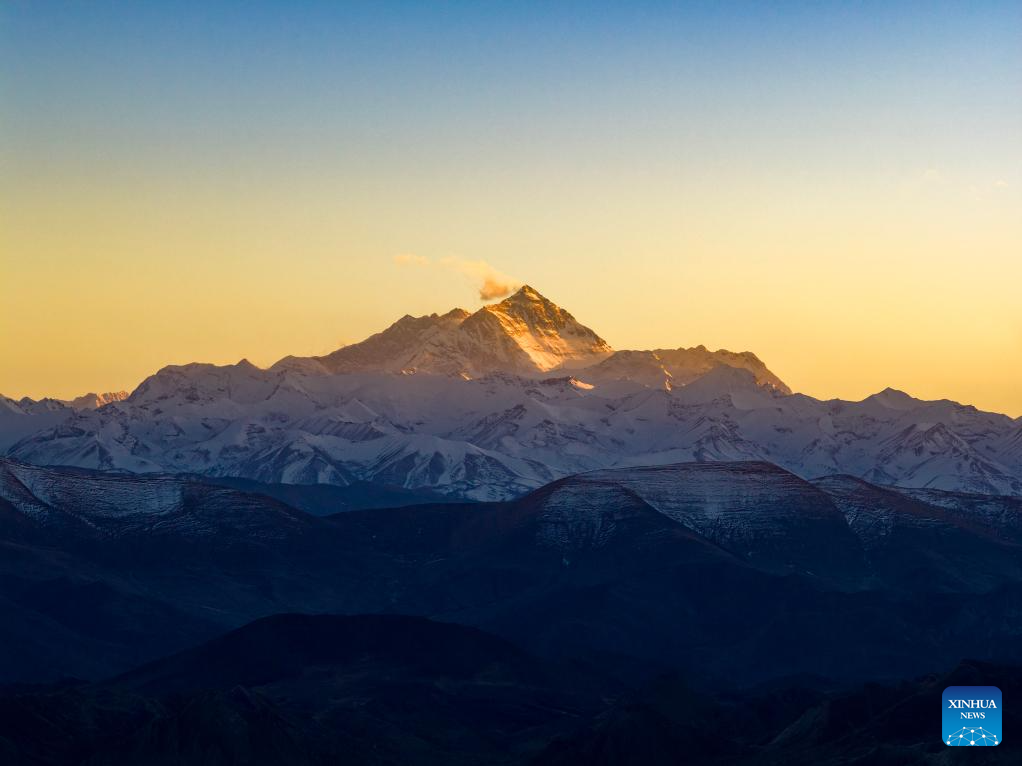 Scenery of Himalayas in Tingri County of Xigaze, China's Xizang-Xinhua